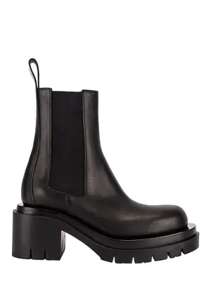 Bottega Veneta Lug Ankle Boots - Black
