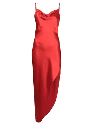 Fleur Du Mal Cowl-neck Slip Dress - Red