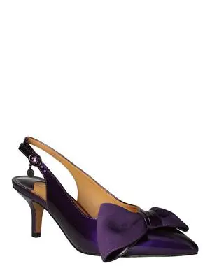 J. Reneé J. Reneé Devika Slingback Pointed Toe Pumps Purple