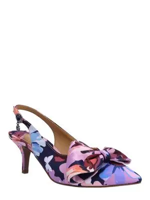 J. Reneé J. Reneé Devika Slingback Pointed Toe Pumps Purple/blue/white