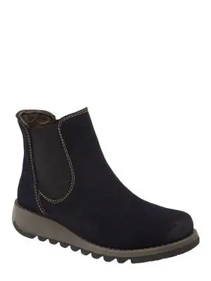 Fly London Salv Chelsea Boot - Navy Suede