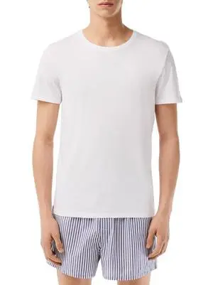 Lacoste 3-pack Essentials Crewneck T-shirts - White