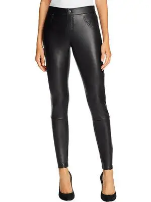 Hue Leatherette Leggings - Black
