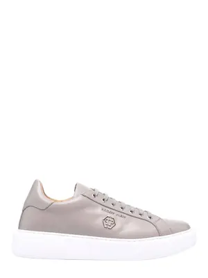 Philipp Plein Logo-plaque Low-top Sneakers - Neutrals