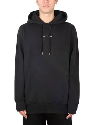 1017 Alyx 9sm Logo-print Pullover Hoodie - Black