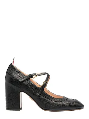Thom Browne Cross-strap Mary Jane Pumps - Black