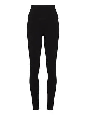 Live The Process Geometric High-rise Performance Leggings - Black