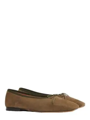 MANSUR GAVRIEL Mansur Gavriel Square Toe Ballerina Flat Bamboo
