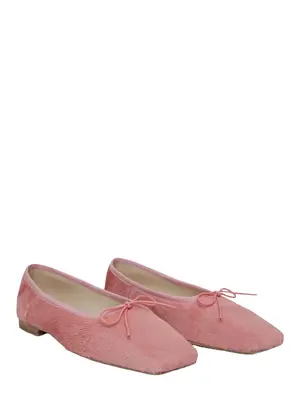 MANSUR GAVRIEL Mansur Gavriel Square Toe Ballerina Flat Flamingo