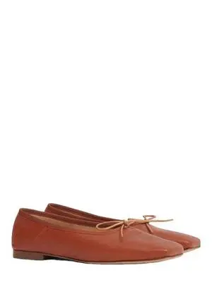 MANSUR GAVRIEL Mansur Gavriel Square Toe Ballerina Flat Maple