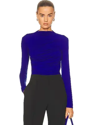 Enza Costa Enza Costa Viscose Jersey Twist Top Baltic