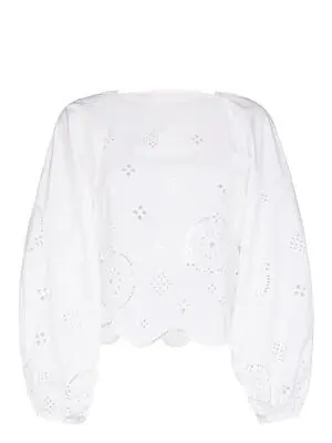 GANNI Broderie Anglaise Blouse