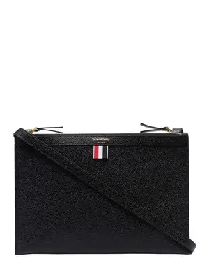 Thom Browne Logo-print Crossbody Bag - Black
