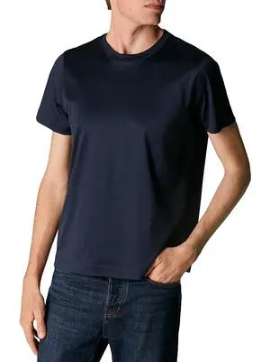 Eton Slim Fit Jersey Tee - Navy
