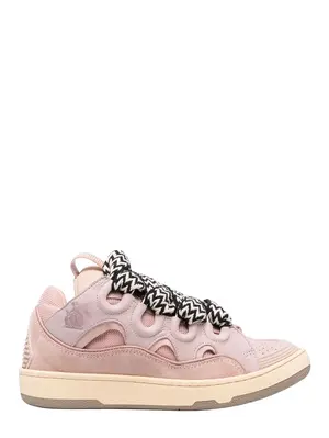 LANVIN Curb Lace-up Sneakers - Pink