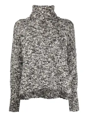 Adam Lippes Bouclé Wool Turtleneck Jumper - White