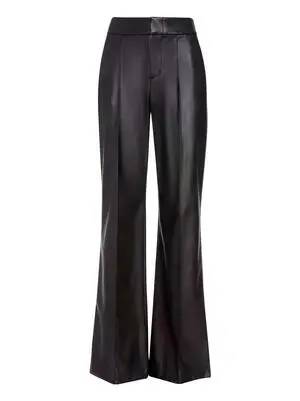 Alice + Olivia Dylan High-waisted Wide Trousers - Black