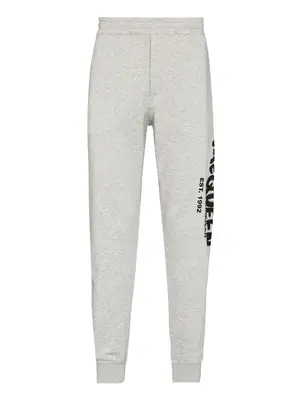 Alexander McQueen Graffiti-print Track Pants - Grey