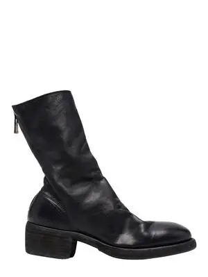 Guidi 788z Back Zip Mid Boots - Black