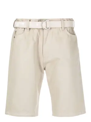 Off-White Belted Bermuda Shorts - Neutrals
