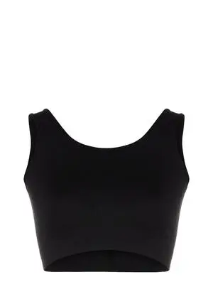 Rick Owens Ribbed Scoop-neck Sports Bra - Black