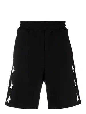 GOLDEN GOOSE Star Print Shorts - Black
