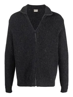 Massimo Alba Ribbed-knit Zipped Jumper - Blue