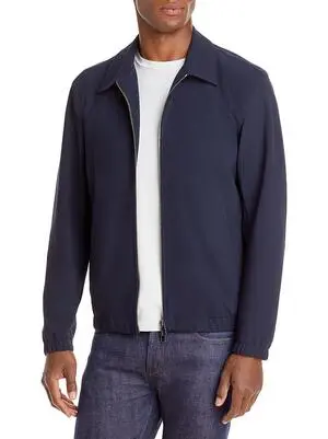 Theory Brody Precision Ponte Zip Front Jacket - Baltic