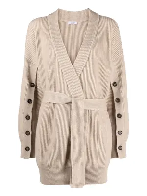 BRUNELLO CUCINELLI Brunello Cucinelli Buttoned-Sleeves Cashmere Cardigan
