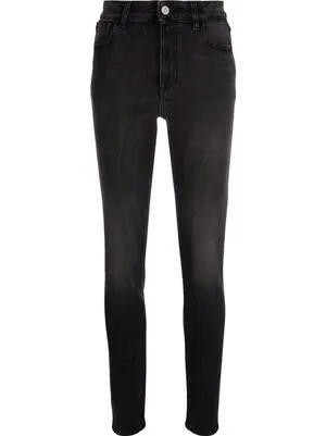 Attico High-waist Skinny-fit Jeans - Black