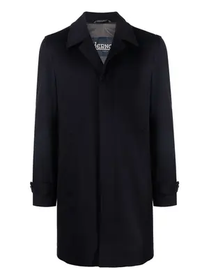 Herno Single-breasted Coat - Blue
