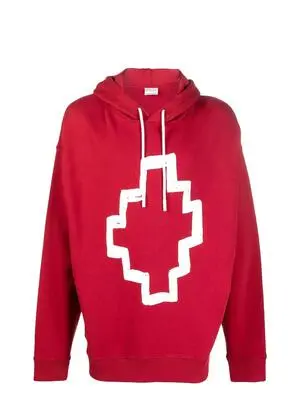 COUNTY OF MILAN Cross-motif Hoodie - Red