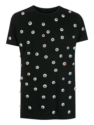 AMIR SLAMA Eyes-print T-shirt - Black