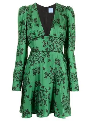 MACGRAW Fable Silk Mini Dress - Green
