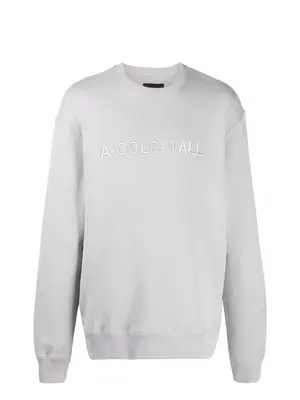 A-COLD-WALL* Logo-embroidered Cotton Sweatshirt - Grey