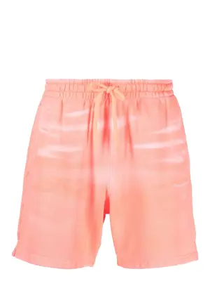 Alexander Wang Tie-dye Cotton Track Shorts - Pink