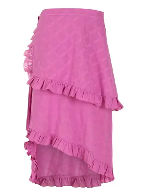 CLUBE BOSSA Feine Wrap Skirt - Pink