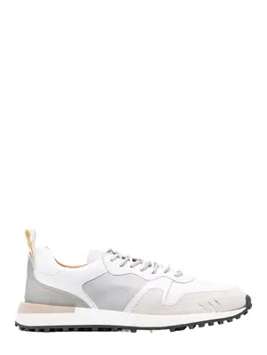 BUTTERO® Panelled Leather Sneakers - White