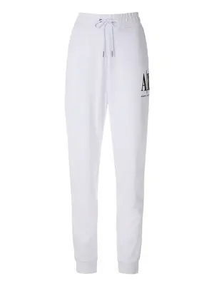 Armani Exchange Logo Track Pants - White