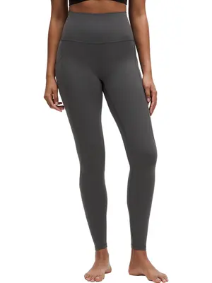 Lululemon High-Rise Pant With Pockets 28" Graphite Grey