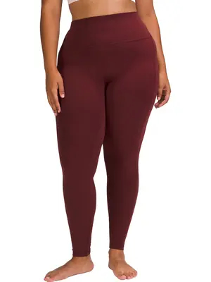 Lululemon High-Rise Pant With Pockets 28" Red