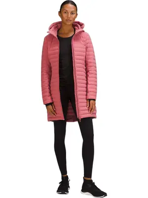 Lululemon Pack It Down Long Jacket Brier Rose