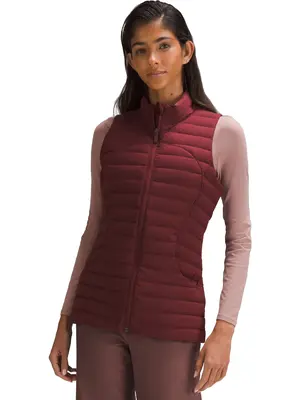 Lululemon Pack It Down Vest Red Merlot