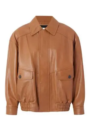 Saint Laurent Leather Jacket - Brown