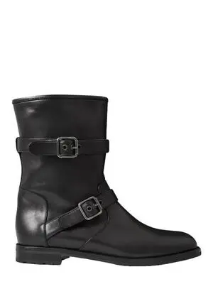 MANOLO BLAHNIK Manolo Blahnik Sulaltra Buckled Ankle Boots