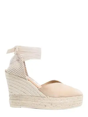 Manebí Suede Wedge Espadrille Sandals - Neutrals