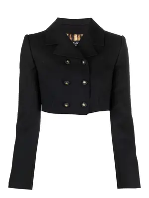 Dolce & Gabbana Double-breasted Cropped Jacket - Black