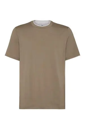 Brunello Cucinelli Cotton T-shirt - Brown