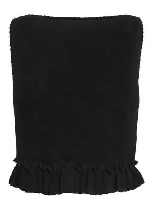 Sandro Knitted Crop Top - Black