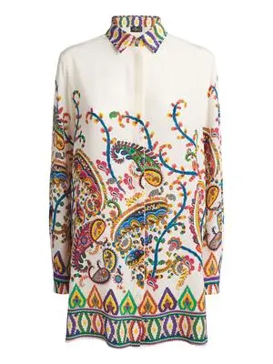 Etro Silk Paisley Shirt - Ivory